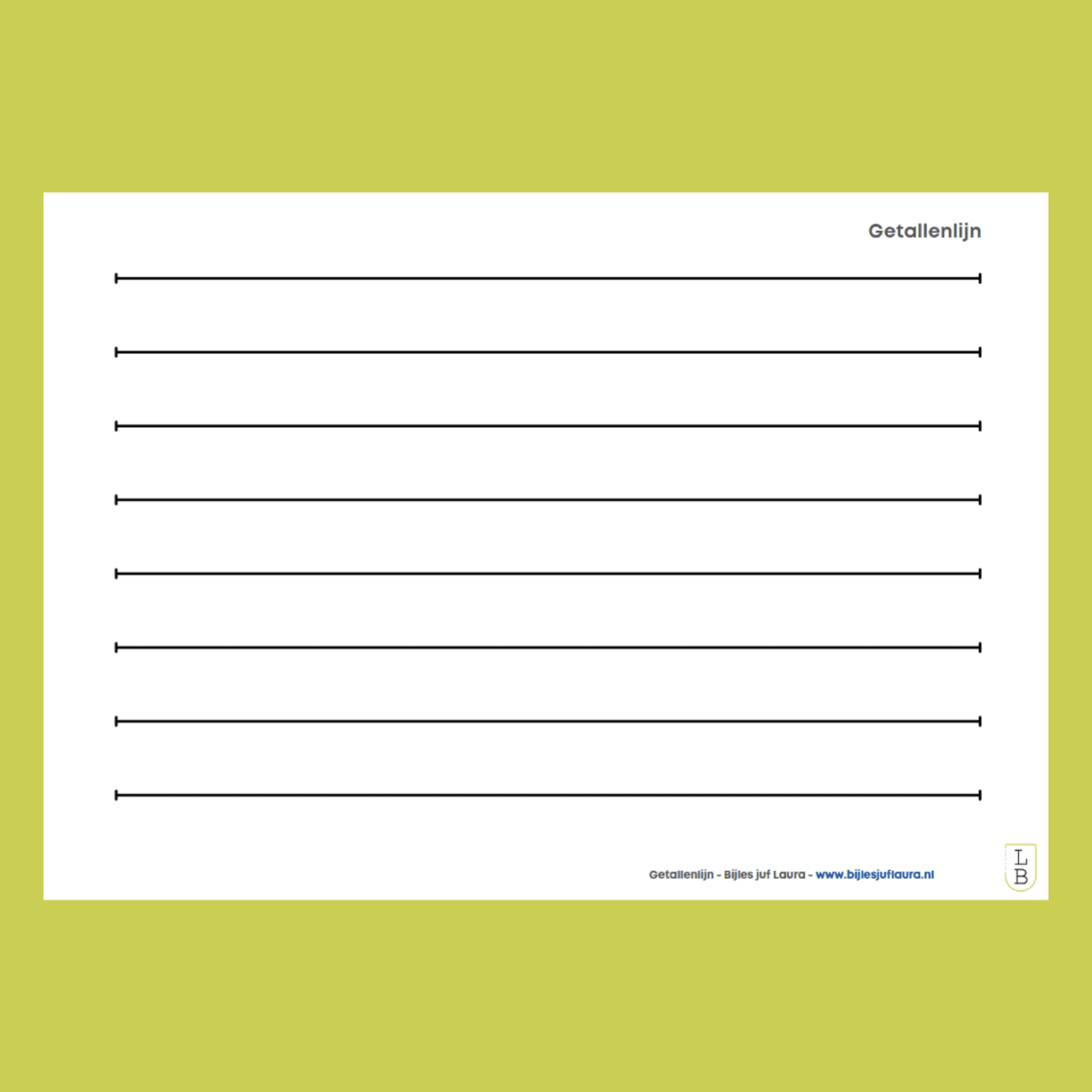 Getallenlijn - Werkblad - Rekenen - Getallen