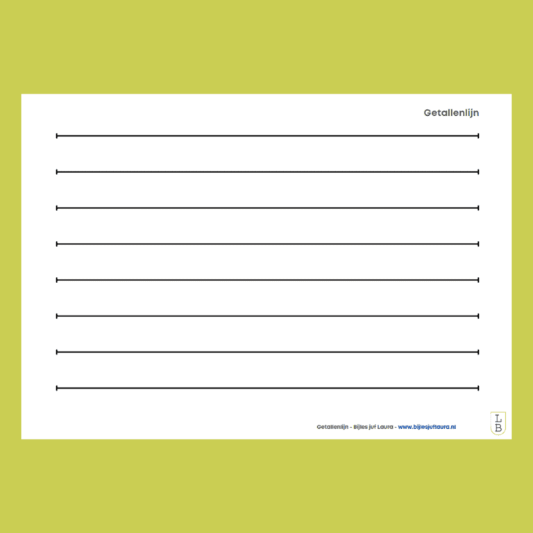 Getallenlijn - Werkblad - Rekenen - Getallen