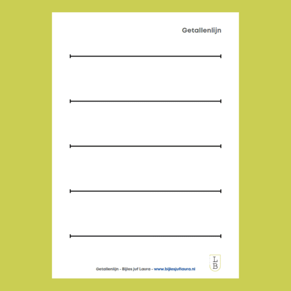Getallenlijn - Werkblad - Rekenen - Getallen
